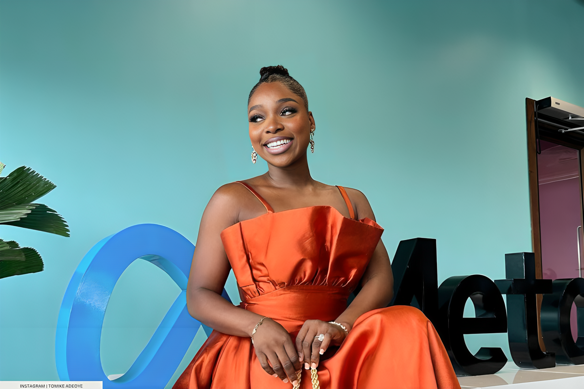 Tomike Adeoye All Glammed Up For The Premiere Of Movie "Ajosepo ...