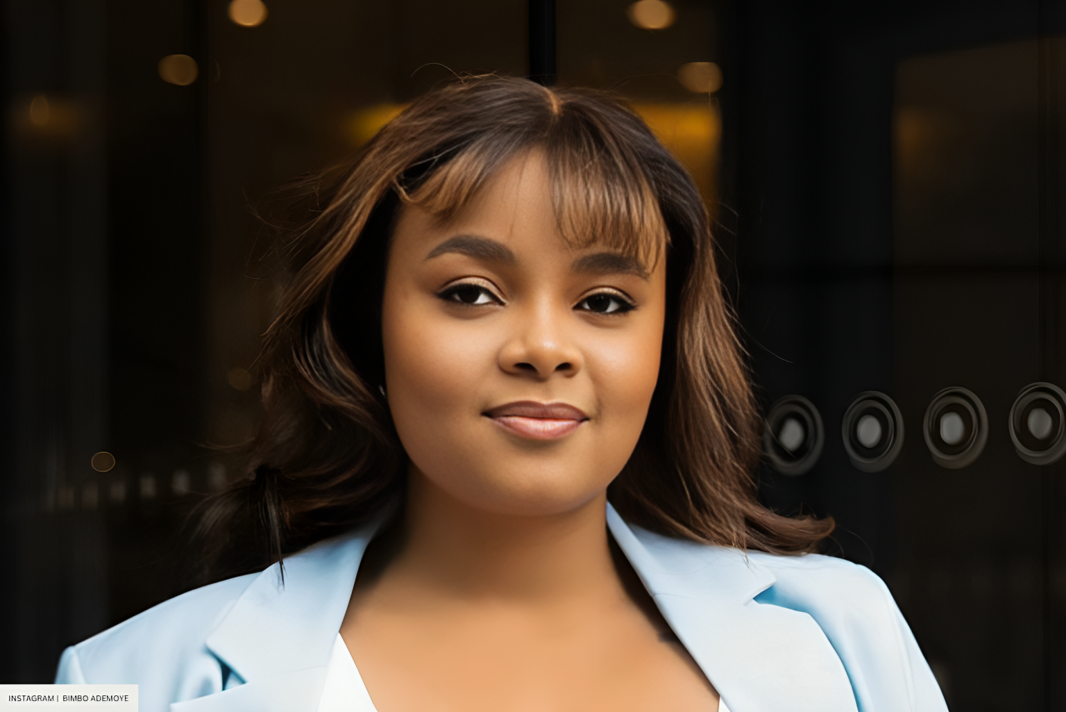 Bimbo Ademoye Shines In Blazers And Skort - Chiic Magazine