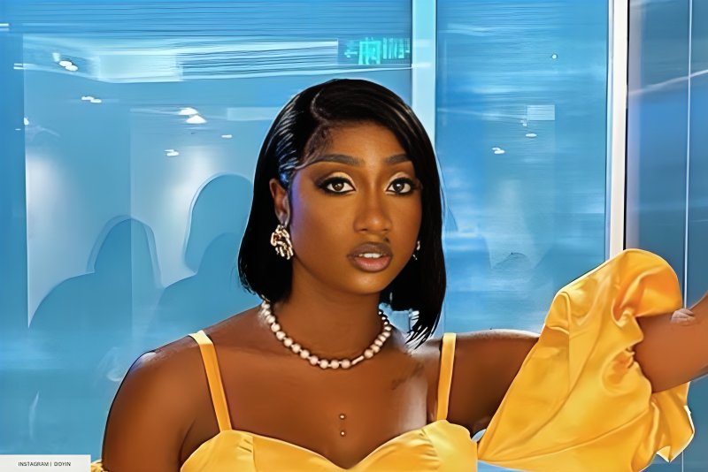 Modella Looks Stunning In Denim Rose Skirt - Chiic Magazine