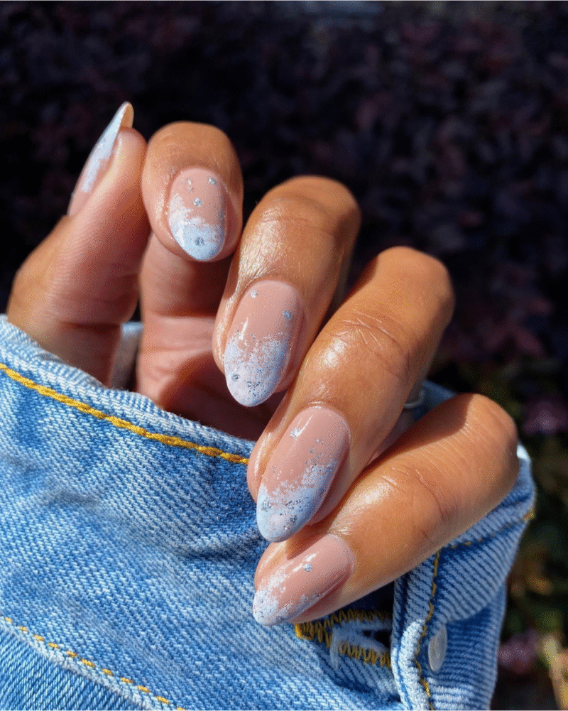 Icy Blue Nails for a Cold, Glossy Winter Mood - Chiic Magazine